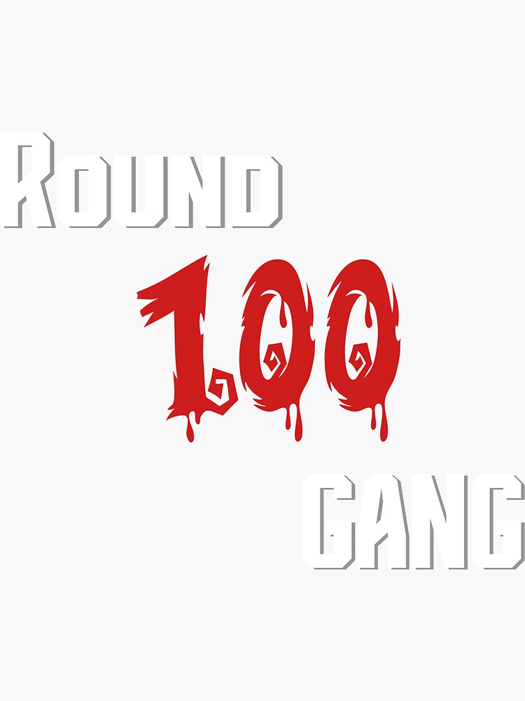 "Round 100 zombies gang" Sticker for Sale by DesignByNero | Redbubble