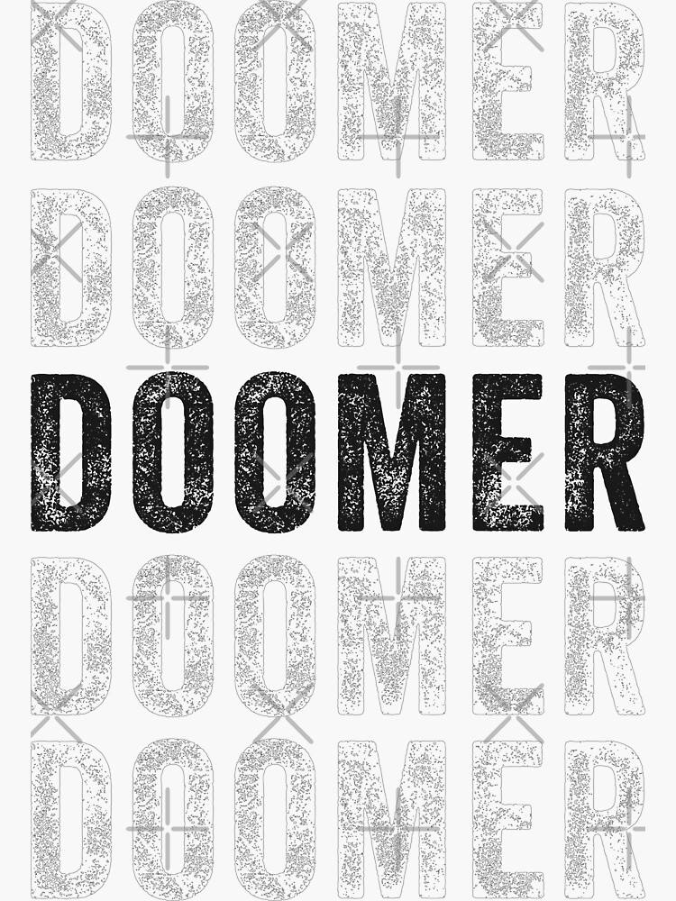 "DOOMER" Sticker by AmirArsalan | Redbubble