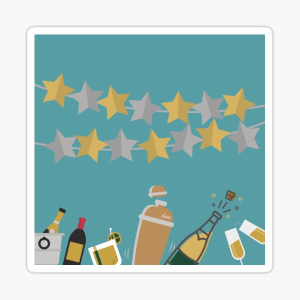 "Get Your Drink Party Everlast" Sticker for Sale by littlemei | Redbubble