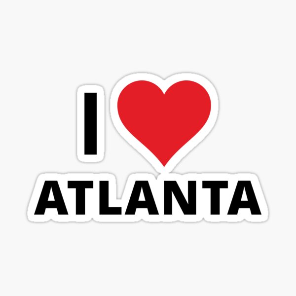 "I Love Atlanta (light)" Sticker for Sale by mugify | Redbubble