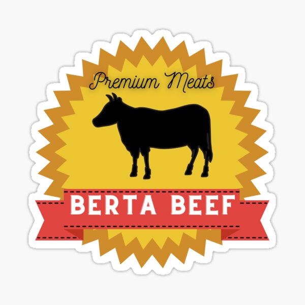 "Alberta Beef" Sticker for Sale by JCall69 | Redbubble
