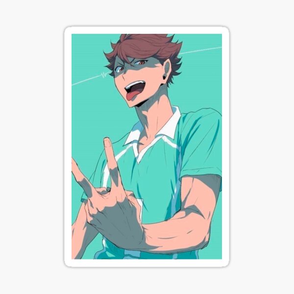 "Haikyuu!! Toru Oikawa" Sticker for Sale by 33Panda33 | Redbubble