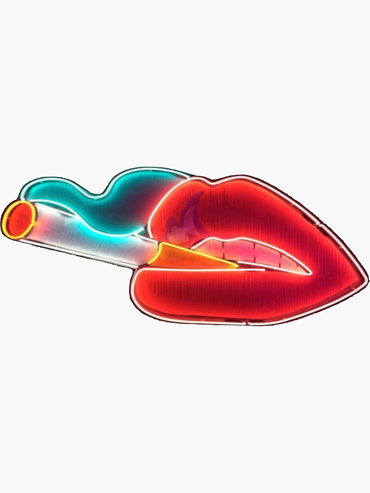 "Neon Smoke" Sticker for Sale by DidYouDie x Design | Redbubble