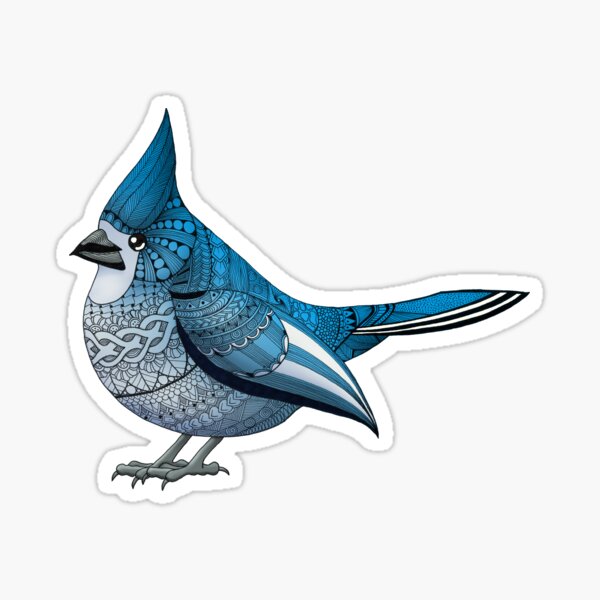 "Blue Jay" Sticker by MagicMama | Redbubble