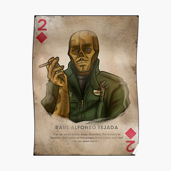 "Fallout New Vegas: Raul Afonso Tejada Playing Card" Poster for Sale by ...