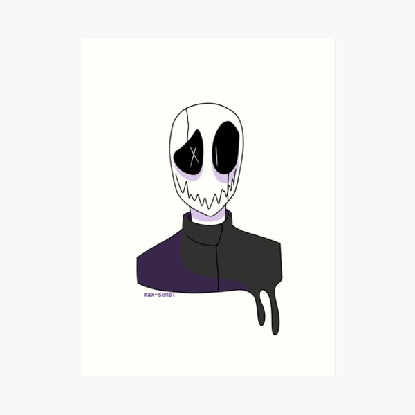 "gaster" Art Print by max-senpai | Redbubble