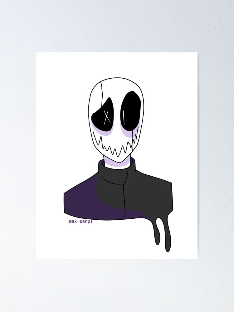 "gaster" Poster for Sale by max-senpai | Redbubble