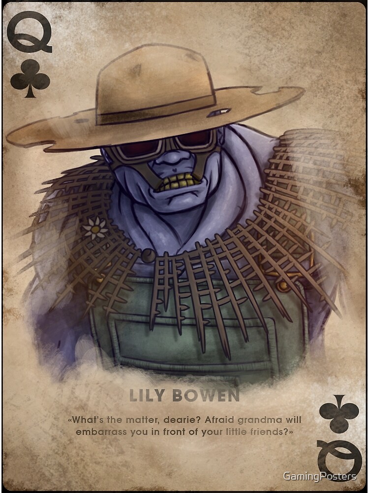 "Fallout New Vegas: Lily Bowen Playing Card" Poster by GamingPosters ...