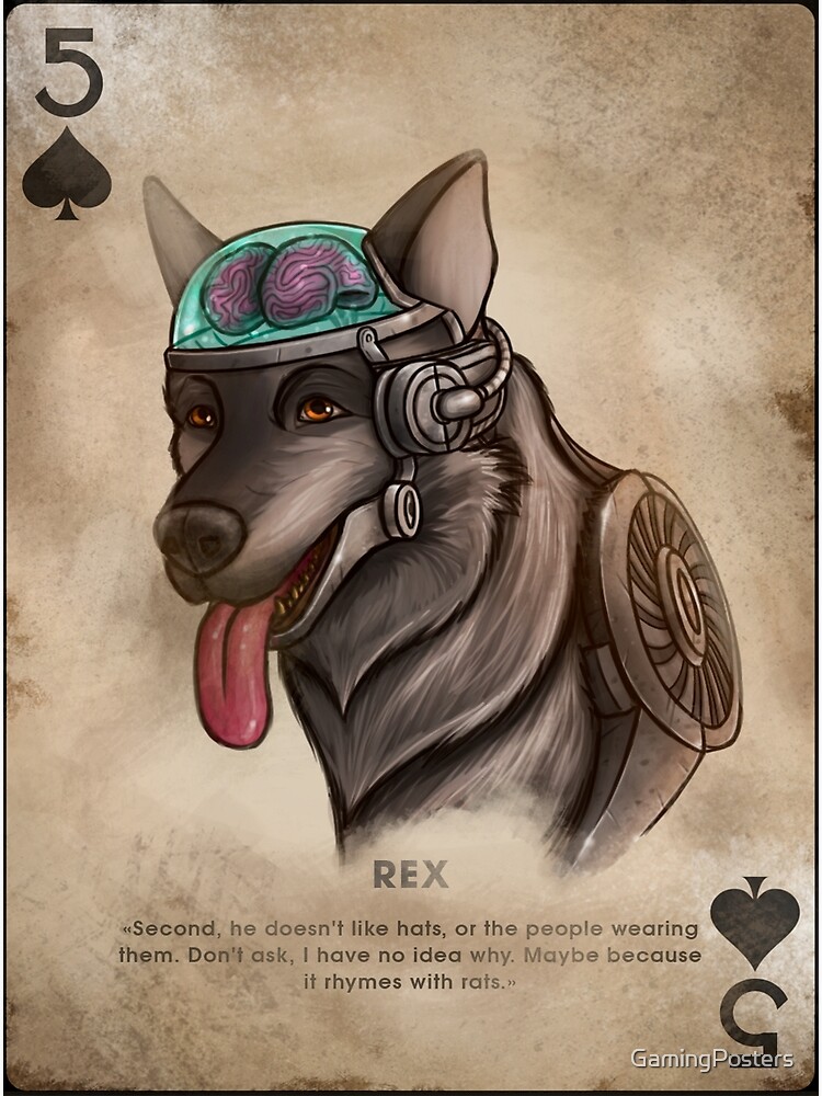 "Fallout New Vegas: Rex Playing Card" Poster by GamingPosters | Redbubble