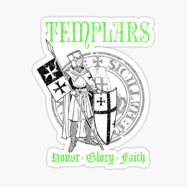 "Templar Knight" Sticker for Sale by MedievalWear | Redbubble