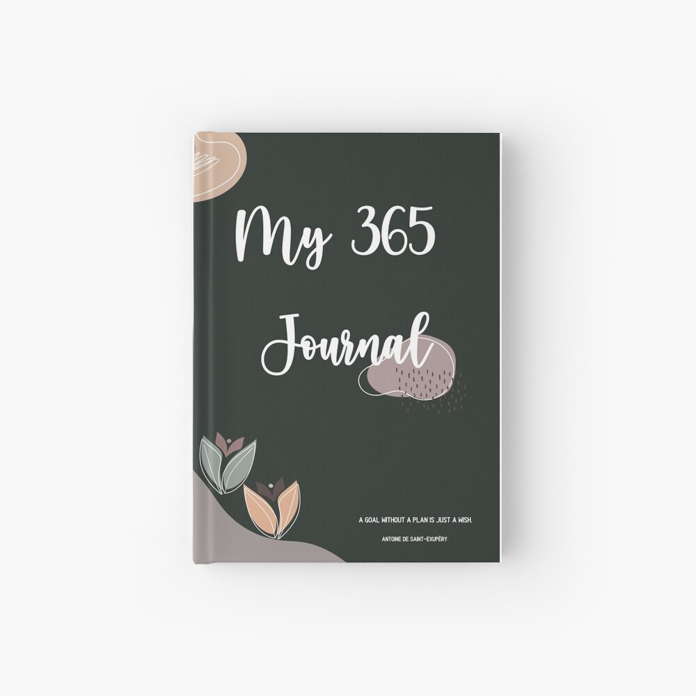 ""My 365 Journal" Dark Color" Hardcover Journal for Sale by ...