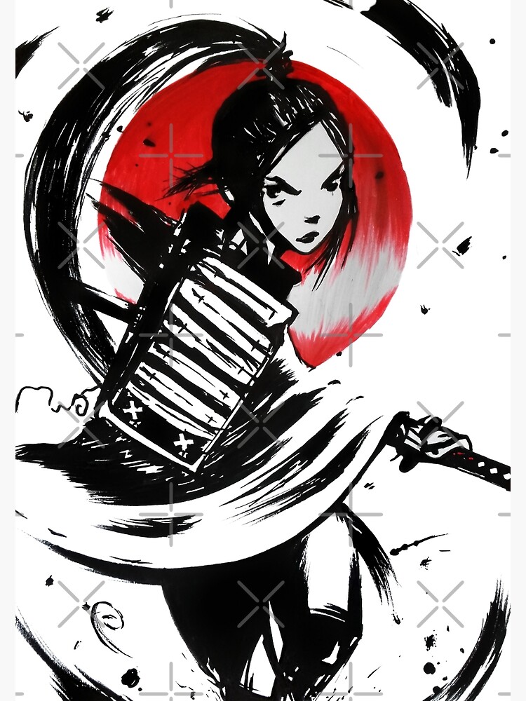 "SAMURAI-GiRL " Poster for Sale by ShogunArt | Redbubble