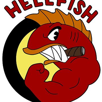 "HELLFISH SIMPSONS" Sticker for Sale by Rykerlarry | Redbubble