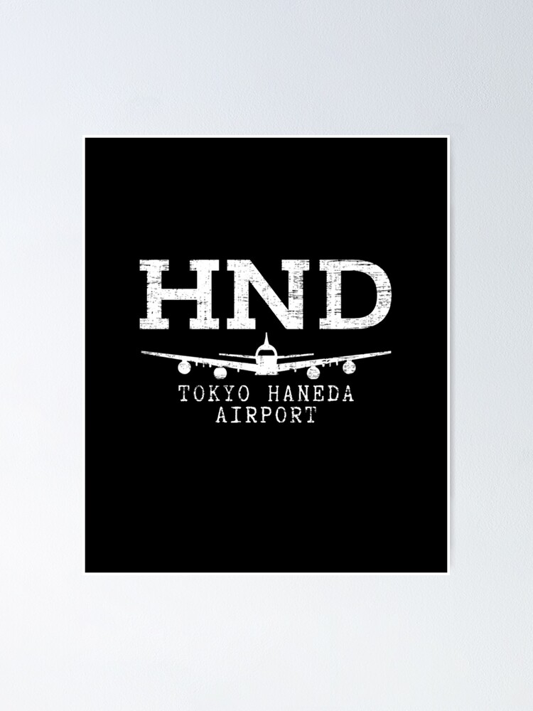 "HND Tokyo Haneda Airport IATA Code Vintage" Poster for Sale by ...
