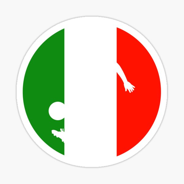 "Italy Soccer Football Player Jersey Logo" Sticker for Sale by ...