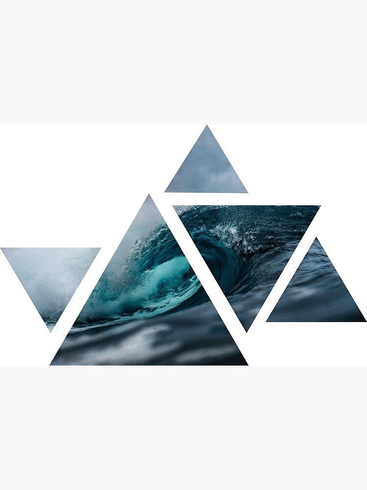 "Ocean Wave In Triangles" Poster for Sale by paicee | Redbubble
