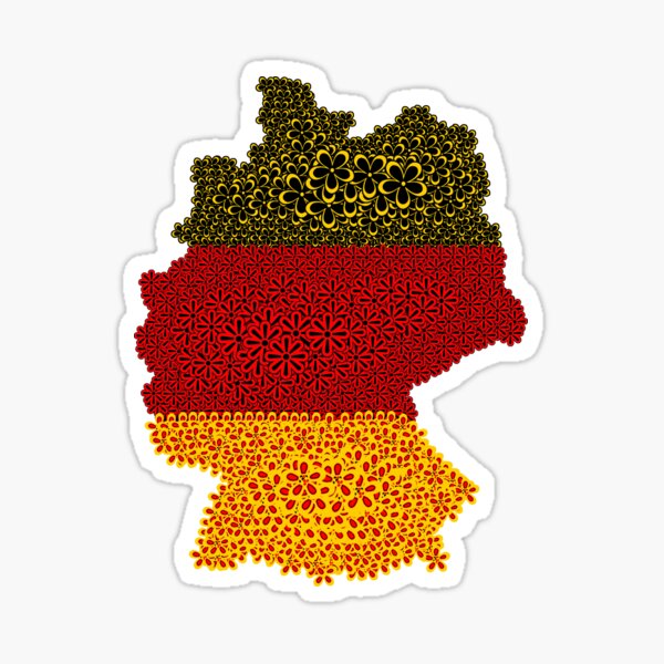 "German flag" Sticker for Sale by MDKawaii | Redbubble