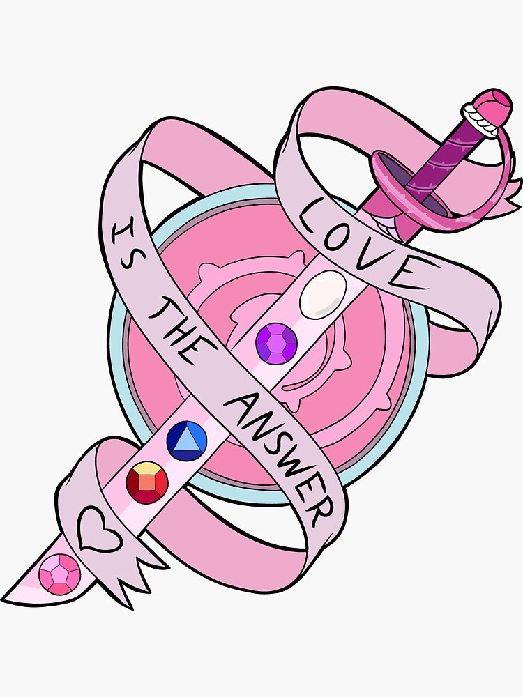 "Love is the answer" Sticker for Sale by Insigniacommish | Redbubble