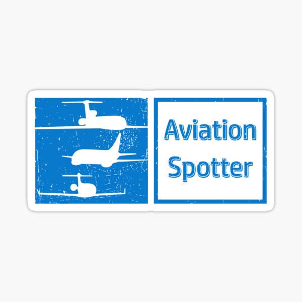 "Aviation Spotter three plane" Sticker by rustyredbubble | Redbubble