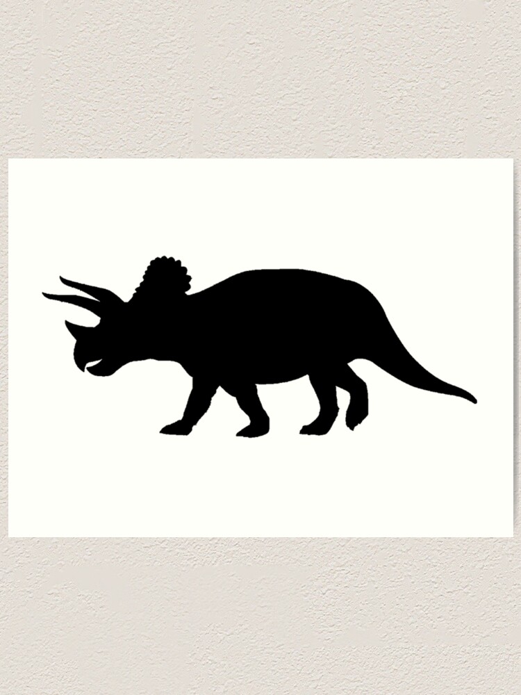 "Triceratops Shadow" Art Print for Sale by maxrtran | Redbubble