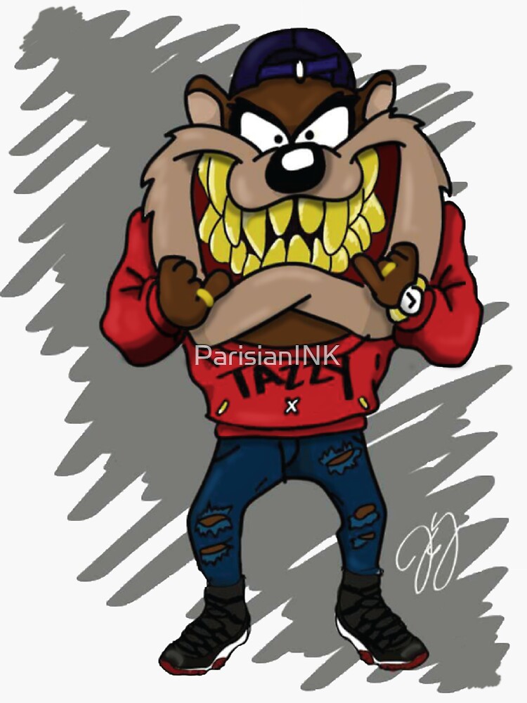 "Tazzy Fire" Sticker for Sale by ParisianINK | Redbubble
