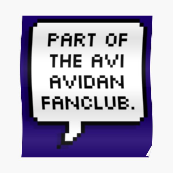 "Avi Avidan" Poster by squadhub | Redbubble
