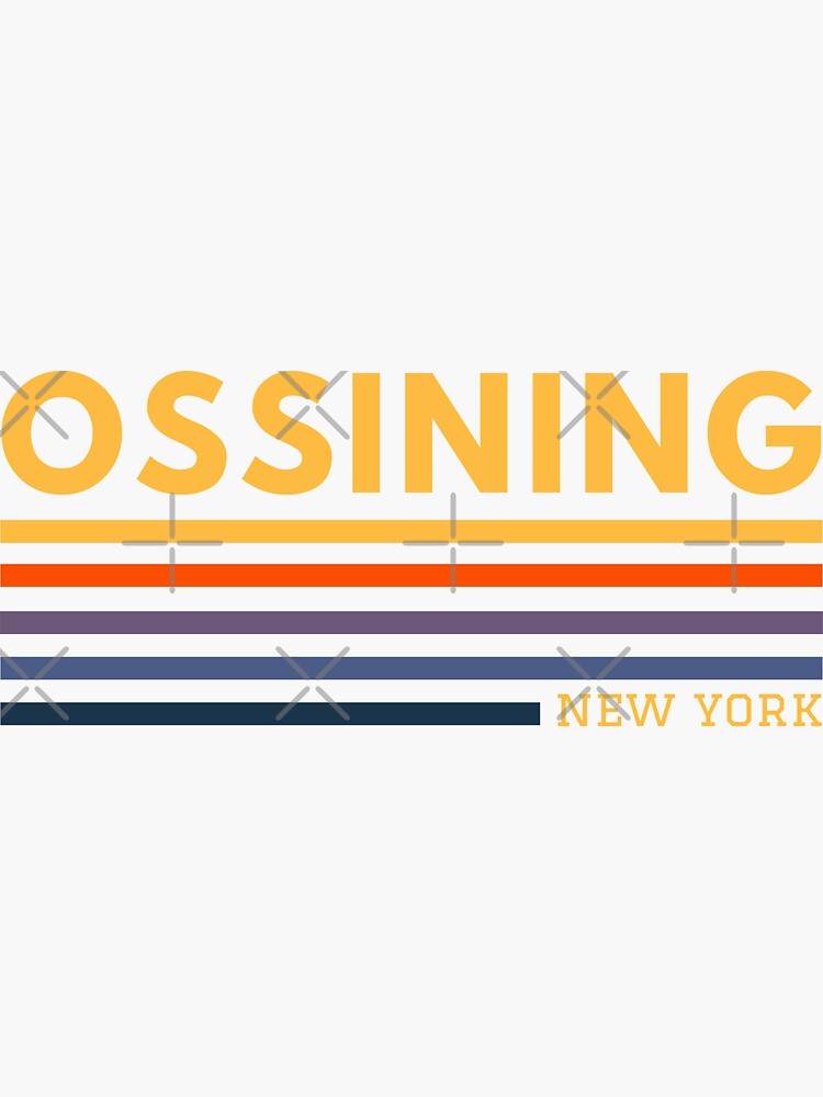 "Ossining New York" Sticker by Taumaturgo | Redbubble