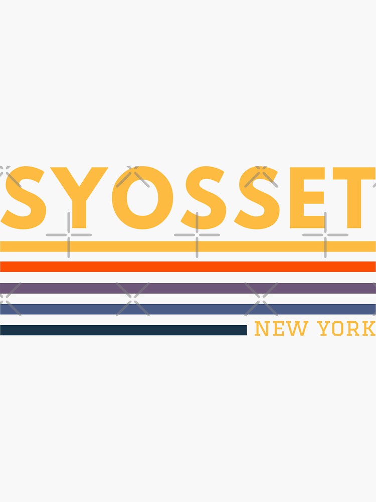 "Syosset New York" Sticker for Sale by Taumaturgo | Redbubble