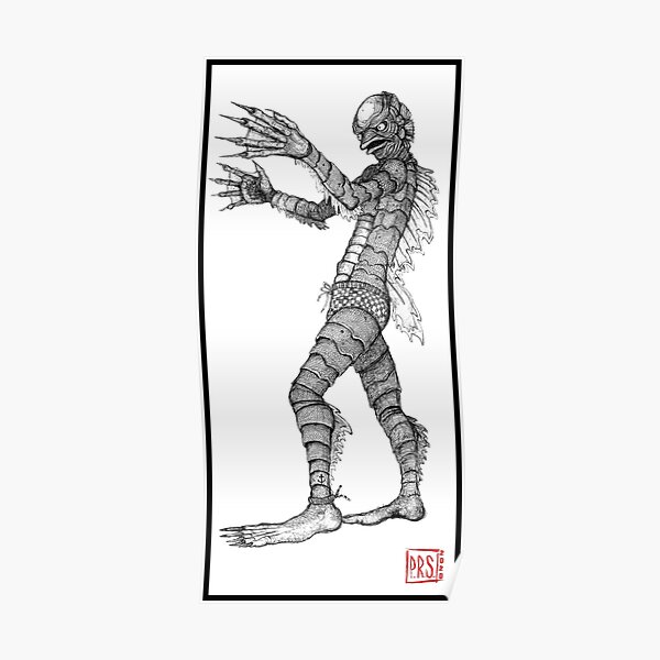 "Creature Feature" Poster by PatRSteiner | Redbubble