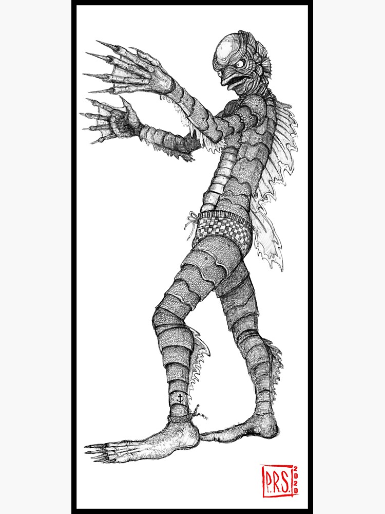 "Creature Feature" Sticker by PatRSteiner | Redbubble