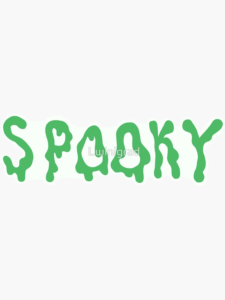 "Spooky drip" Sticker for Sale by Lwinigrad | Redbubble