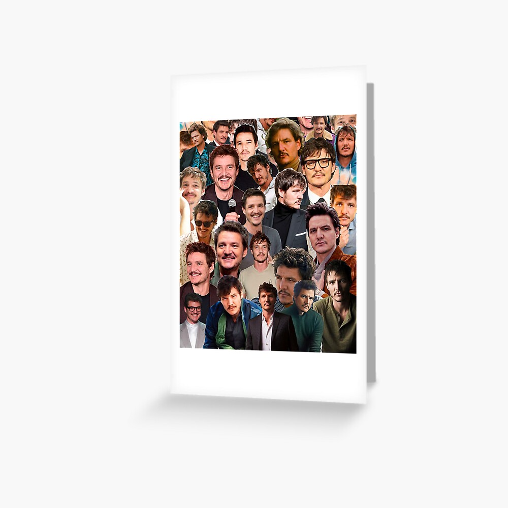"Pedro Pascal Photo Collage" Greeting Card by Jess-16 | Redbubble