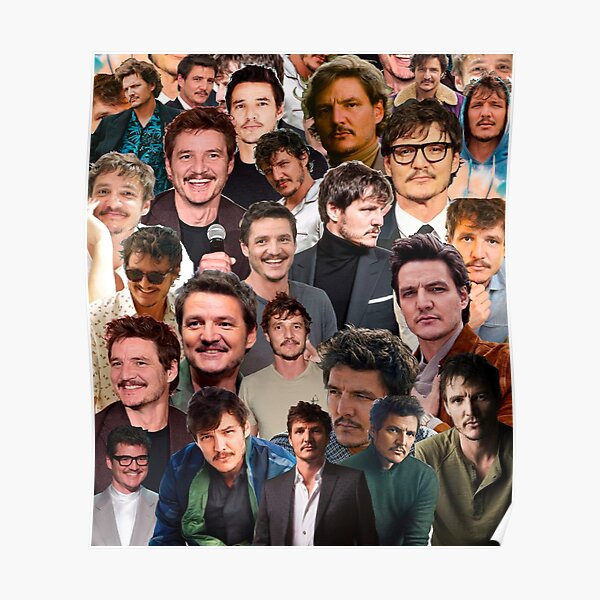"Pedro Pascal Photo Collage" Poster for Sale by Jess-16 | Redbubble