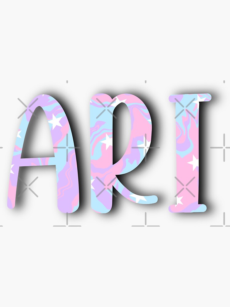 "Ari" Sticker for Sale by dolphin1128 | Redbubble