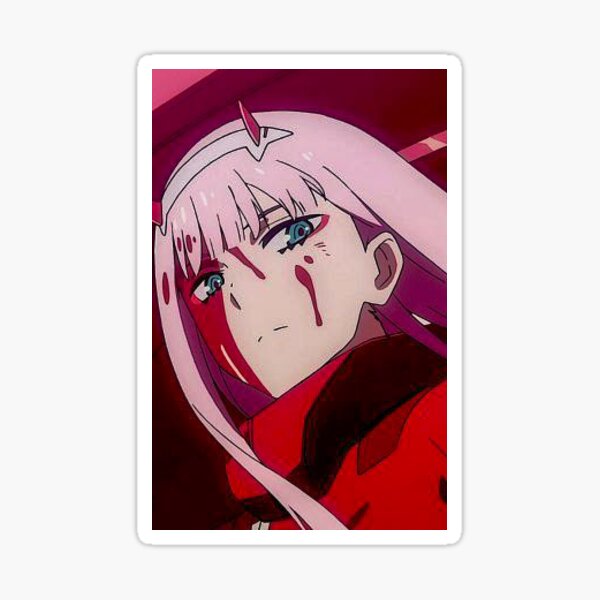 "Zero two" Sticker for Sale by AnimeStickerss | Redbubble