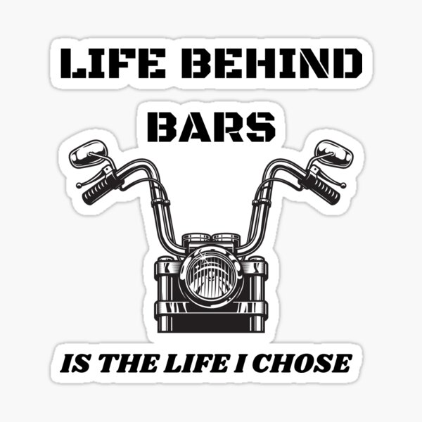 "Life Behind Bars" Sticker for Sale by KaribaMerch | Redbubble
