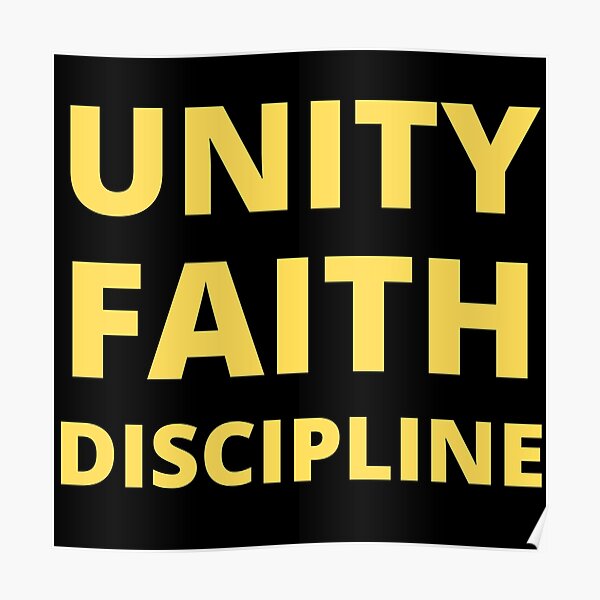 "UNITY FAITH DISCIPLINE QUAID E AZAM" Poster by rajnagar1107 | Redbubble