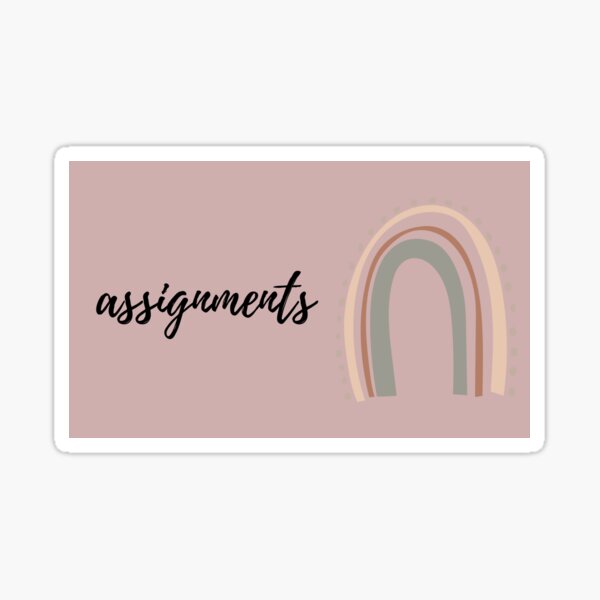 "assignments" Sticker by studentteaching | Redbubble