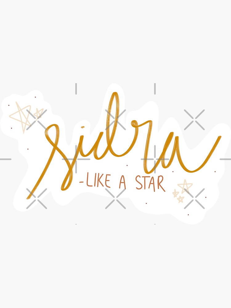 "Sidra" Sticker for Sale by Kinaiya | Redbubble