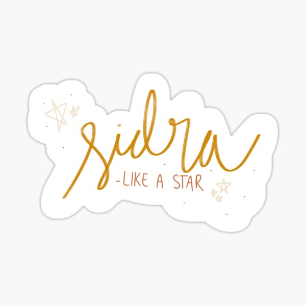 "Sidra" Sticker for Sale by Kinaiya | Redbubble