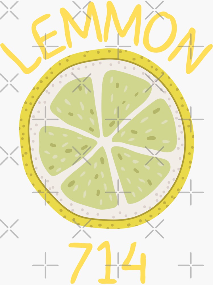"Lemmon 714" Sticker by Fun- | Redbubble