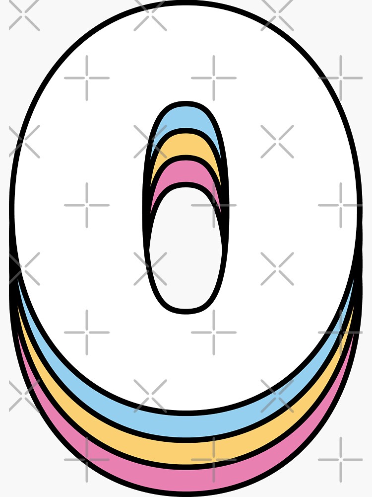 "Number 0" Sticker by OkihanaShop | Redbubble