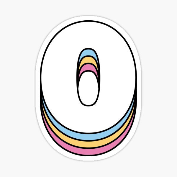 "Number 0" Sticker by OkihanaShop | Redbubble