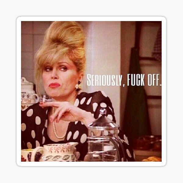 "absolutely fabulous darling" Sticker by periodart | Redbubble