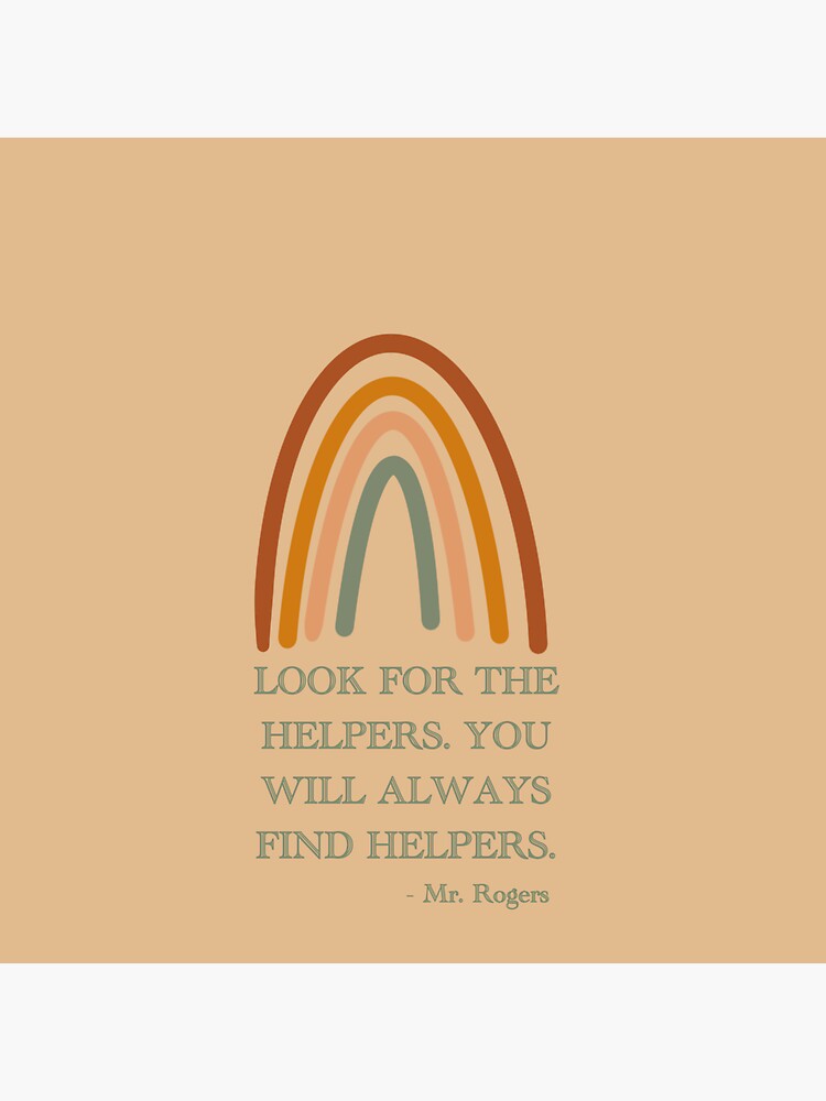 "Look For the Helpers Mr Rogers Quote" Sticker for Sale by pecka10 ...