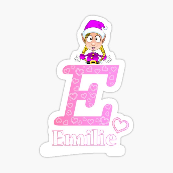 E’ is for Emilie!" Sticker for Sale by Apptronics | Redbubble