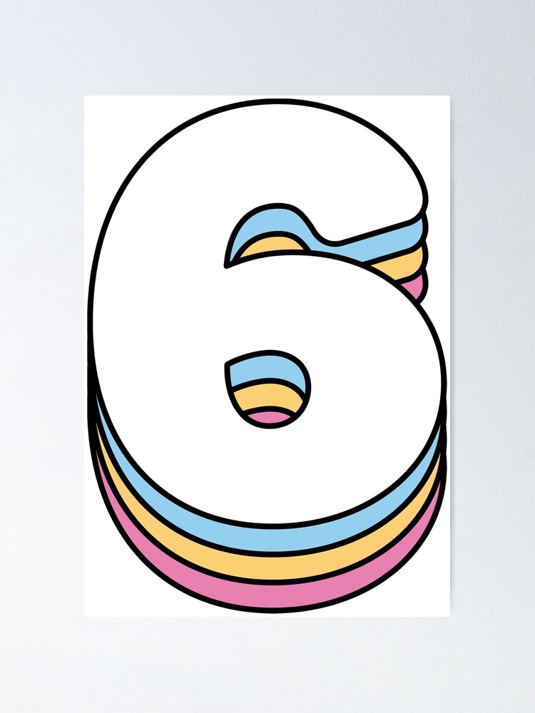 "Number 6" Poster by OkihanaShop | Redbubble