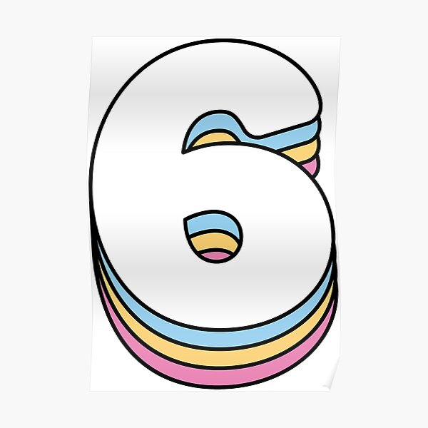 "Number 6" Poster by OkihanaShop | Redbubble