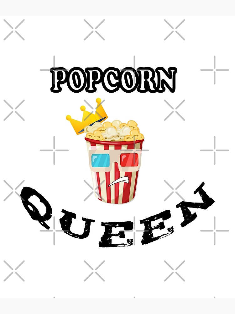 Popcorn Queen, Popcorn Lover, Popcorn Party, Popcorn Gift, Funny ...