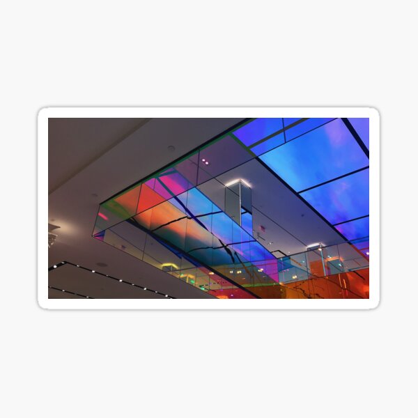"Colorful Upscale Mall Decor" Sticker for Sale by offman | Redbubble